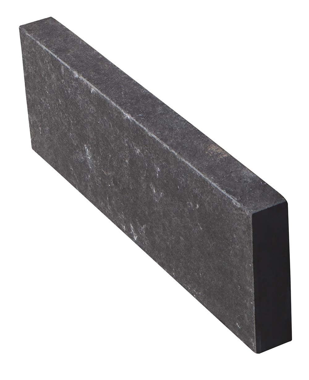 Bordure de jardin ou d'allée CARBON en basalte, bord droit chanfreiné ...